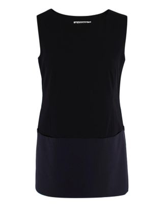 Jil Sander Black & Navy Wool Tunic Size S