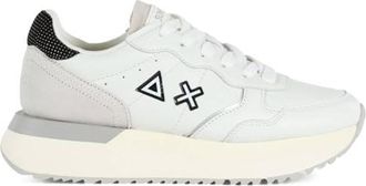 Sun 68 Big Ally D26SU16 Z45211 Baskets de course pour femme Blanc crème, Crème, blanc, 42 EU