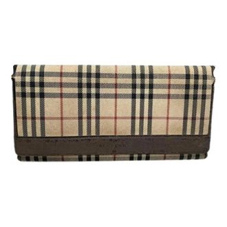 Burberry Pre-owned Leder-Geldb&ouml;rse - - Pre-owned - Damen - Beige - ONE SIZE