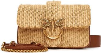 Pinko Handtasche Love One Mini Slouchy Fl PE 25 PLTT 104340 A2CF Beige