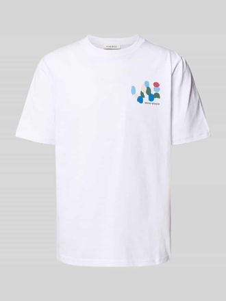 Wood Wood T-Shirt mit Label-Print Modell Bobby