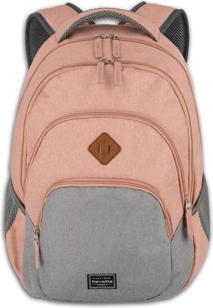 Travelite Handgepäck Rucksack, Laptop Rucksack 15,6 Zoll, BASICS, Daypack, Tagesrucksack mit vielen Fächern, 45 cm, 22 Liter
