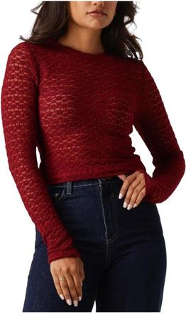 Notre-V Damen Tops & T-Shirts in Bordeaux - - Tops - Damen - Rot - S