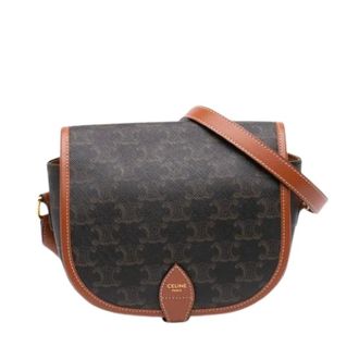 Celine Sac bandouli&egrave;re Folco Pre-owned - Femme - Pre-owned - Brun - Taille: ONE Size