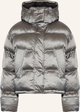 HUGO BOSS Hugo Steppjacke Farida Mit Abnehmbarer Kapuze silber