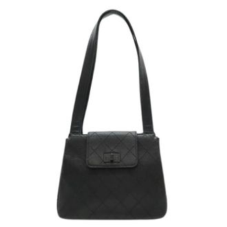 Chanel Pre-owned Vintage Leder Schultertasche - - Pre-owned - Damen - Schwarzk - ONE SIZE