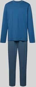 Schiesser Regular Fit Pyjama-Set in lang&auml;rmeligem Design Modell Casual