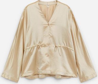 Arket Bluse Mit Schleife -Beige