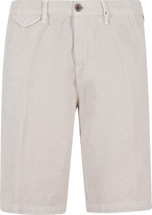 Myths Homme, Shorts, Beige, Taille: XL Short Bermuda sable en coton et lin