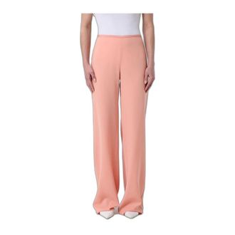 Emporio Armani Pantalon Large en Cr&ecirc;pe - Femme - Pantalons - Orange - Taille: 38 FR
