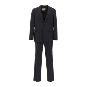 Manuel Ritz Einreiher-Anzug - - Suits - Herren - Schwarzk - L