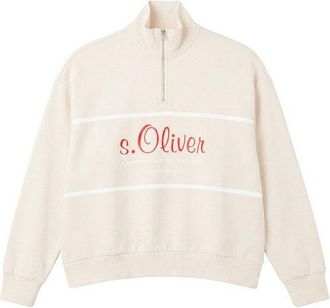 s.Oliver Sweatshirt Sweatshirt s.Oliver x Heidi Klum: Troyer-Sweatshirt mit Logo