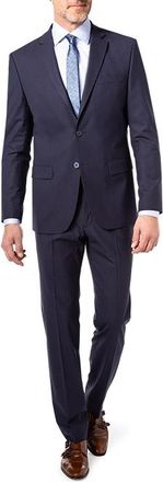 Daniel Hechter Herren Anzug blau Schurwoll-Stretch