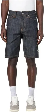 Evisu Homme, Shorts, Bleu, Taille: W30 Shorts Denim Moderne