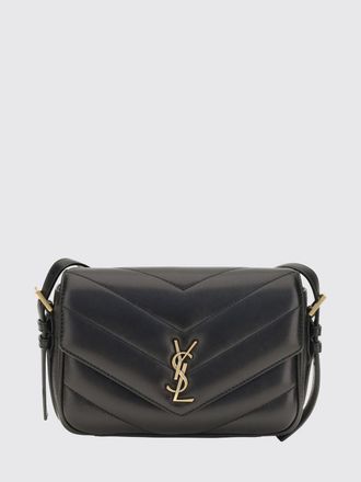Saint Laurent LouLou Mini-Tasche aus Matelass&eacute;-Lammleder mit Klappe