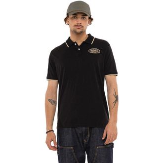 Von Dutch Polo homme en slub jersey avec patch et print dos Los