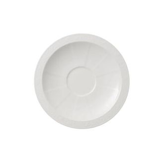 Villeroy & Boch 10-4389-1250 White Pearl Sous-tasse &agrave; Petit-d&eacute;jeuner Porcelaine Blanc 22 x 23 x 7 cm