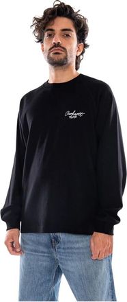 Carhartt Work in Progress T-shirt c&ocirc;tel&eacute; Signature L/S - Homme - Tops - Noir - Taille: S