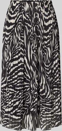 Zabaione Midirock mit Plisseefalten