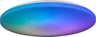 Lightbox Basic LED Wand- & Deckenlampe | &Oslash; 49 cm | funktionale Deckenleuchte mit digitales LED Frontlight-IC RGB & CCT (3000-6500 K) & Fernbedienung | 4500 lm 