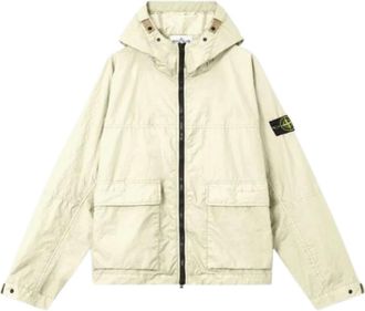 Stone Island Homme, Vestes, Blanc, Taille: XL Stone Island Manteaux White
