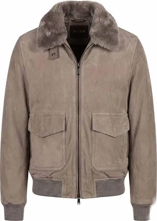 Moorer Bomberjacke - Taupe