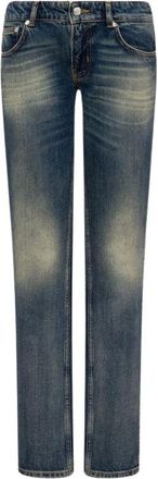 Moschino Femme, Jeans, Bleu, Taille: W27 Pantalon en denim de coton