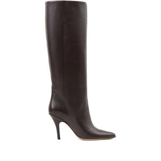 Maison Margiela Dunkelbraune Stiletto Kniehohe Stiefel - - Shoes - Damen - Braun - 38 EU