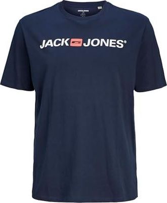 Jack & Jones Jack & Jones Homme Jjecorp Logo T-shirt Crew Neck Noos Ps T shirt, Blazer Bleu Marine., 5XL Grande taille EU