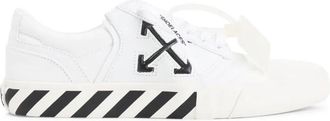 Off-white Low-Top Sneaker - Vulc Undercut White And Black Cotton Sneakers - Gr. 44 (EU) - in Weiß - für Damen