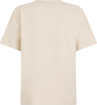 Stone Island Mens Pocket T-Shirt Ivory Cotton T-Shirts And Polos