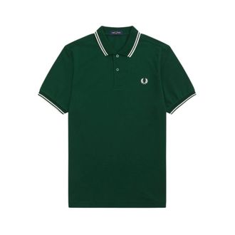 Fred Perry Twin Tipped Polo - - Tops - Herren - Gr&uuml;n - 2XL
