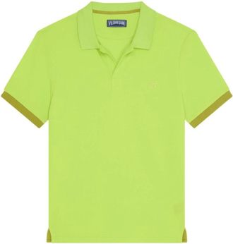 Vilebrequin Homme, Tops, Vert, Taille: 2XL Polo Palatin en Piqu&eacute; de Coton