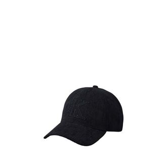 Calvin Klein Casquette en velours c&ocirc;tel&eacute; avec logo brod&eacute;