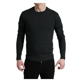 Dolce & Gabbana Rundhals-Pullover - - Knitwear - Herren - Grau - S
