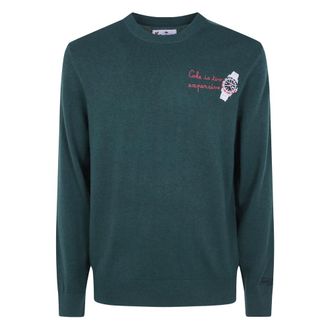 MC2 Saint Barth Heron Light Embry Rundhals Pullover - - Knitwear - Herren - Gr&uuml;n - XL