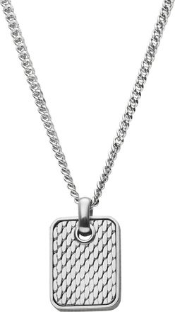 Skagen Herren-Edelstahl-Halskette mit Karabinerverschluss