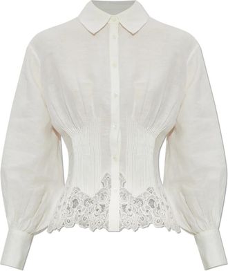AllSaints Femme, Blouses et Chemises, Blanc, Taille: 38 FR Carol Shirt