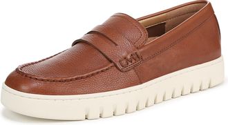 Vionic Herren M Uptown Faulenzer, Feinsitz, Braun Leder, EU 43