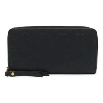 Louis Vuitton Portefeuille long pr&eacute;-poss&eacute;d&eacute; Monogram Empreinte (bi-pli) - Femme - Pre-owned - Noir - Taille: ONE Size