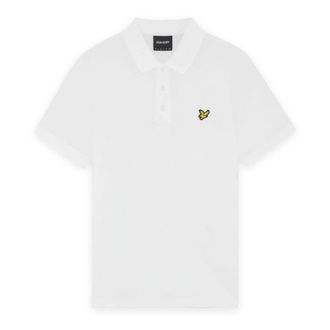 Lyle & Scott Popcorn Jacquard Polo Shirt - - Tops - Herren - Wei&szlig; - XL
