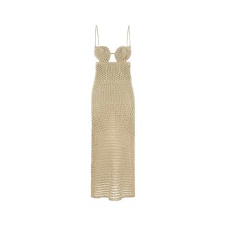 Alanui The Sound Of The Sea Kleid - - Dresses - Damen - Beige - XS
