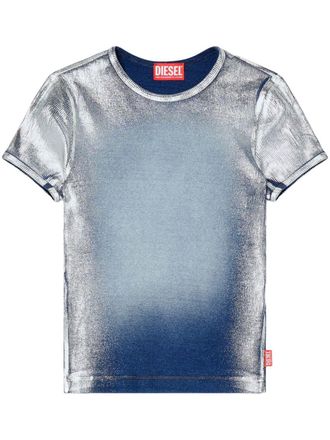 Diesel t-shirt T-Ele-Long-Q1 - Bleu