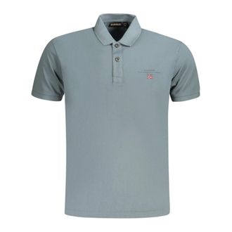 Napapijri Homme, Tops, Gris, Taille: XL Polo Elbas &agrave; Manches Courtes en Jersey