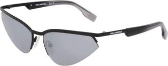 Karl Lagerfeld unisex, Accessoires, Noir, Taille: ONE Size Luxury Metal Frame Lunettes de soleil