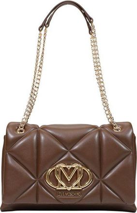 Love Moschino Braune Polyethylen-Handtasche