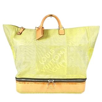 Louis Vuitton unisex, Pre-owned, Jaune, Taille: ONE Size Pre-owned Damier Geant Boston Bag