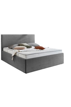 Boxxx Polsterbett, Grau, Textil, 140x200 cm, Schlafzimmer, Betten, Polsterbetten