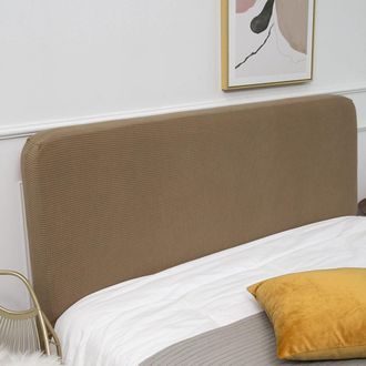 Generic Dehnbarer Bettkopfteil Bezug Schutzbezug in voller Gr&ouml;&szlig;e, elastisch, staubdicht, Kopfteilbezug Bett 180 kompatibel, f&uuml;r Schlafzimmerdekoration Kaffee 