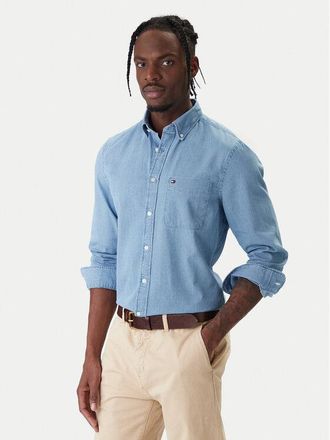 Tommy Hilfiger Jeanshemd Bedford MW0MW41689 Blau Regular Fit